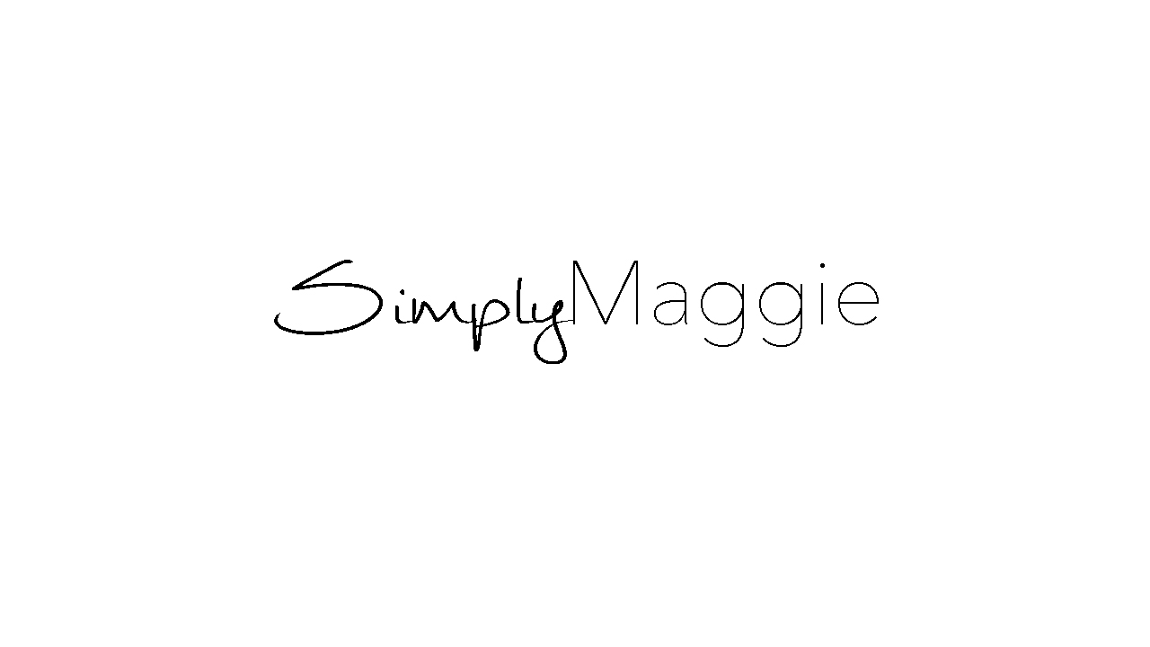Video Intro Logo maggie no background | SimplyMaggie.com